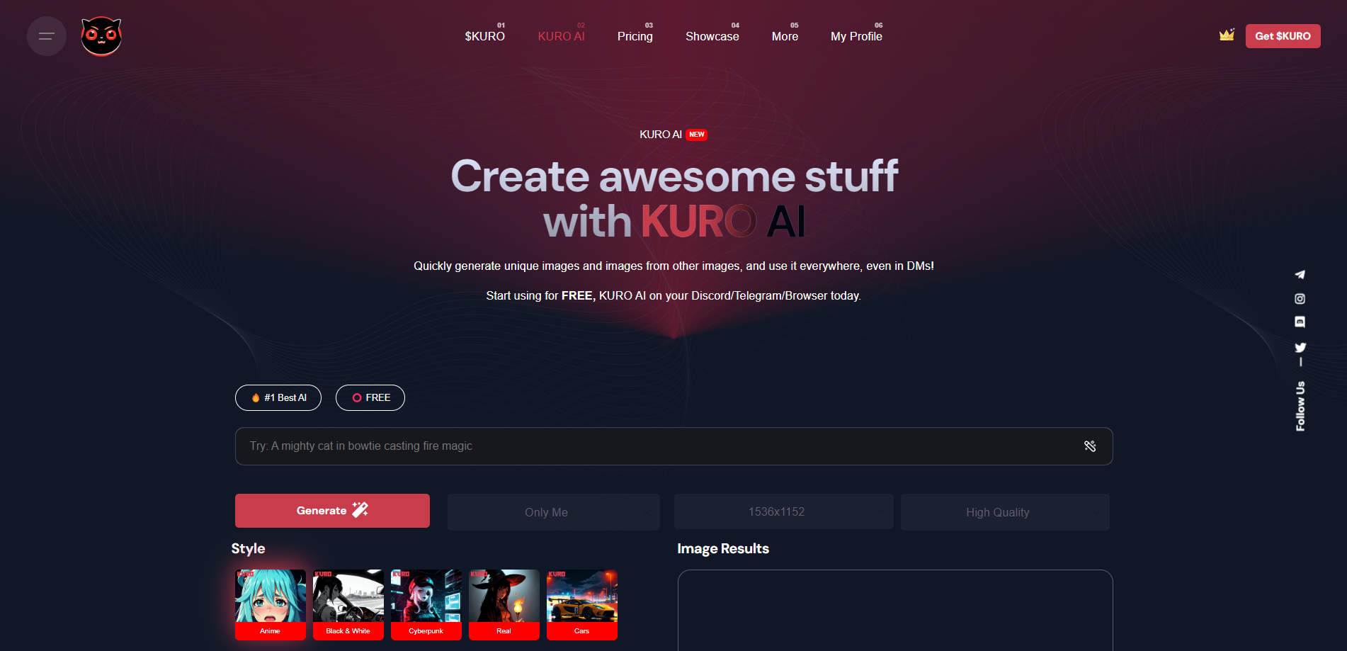 Kuro AI - Generate your new favorite images